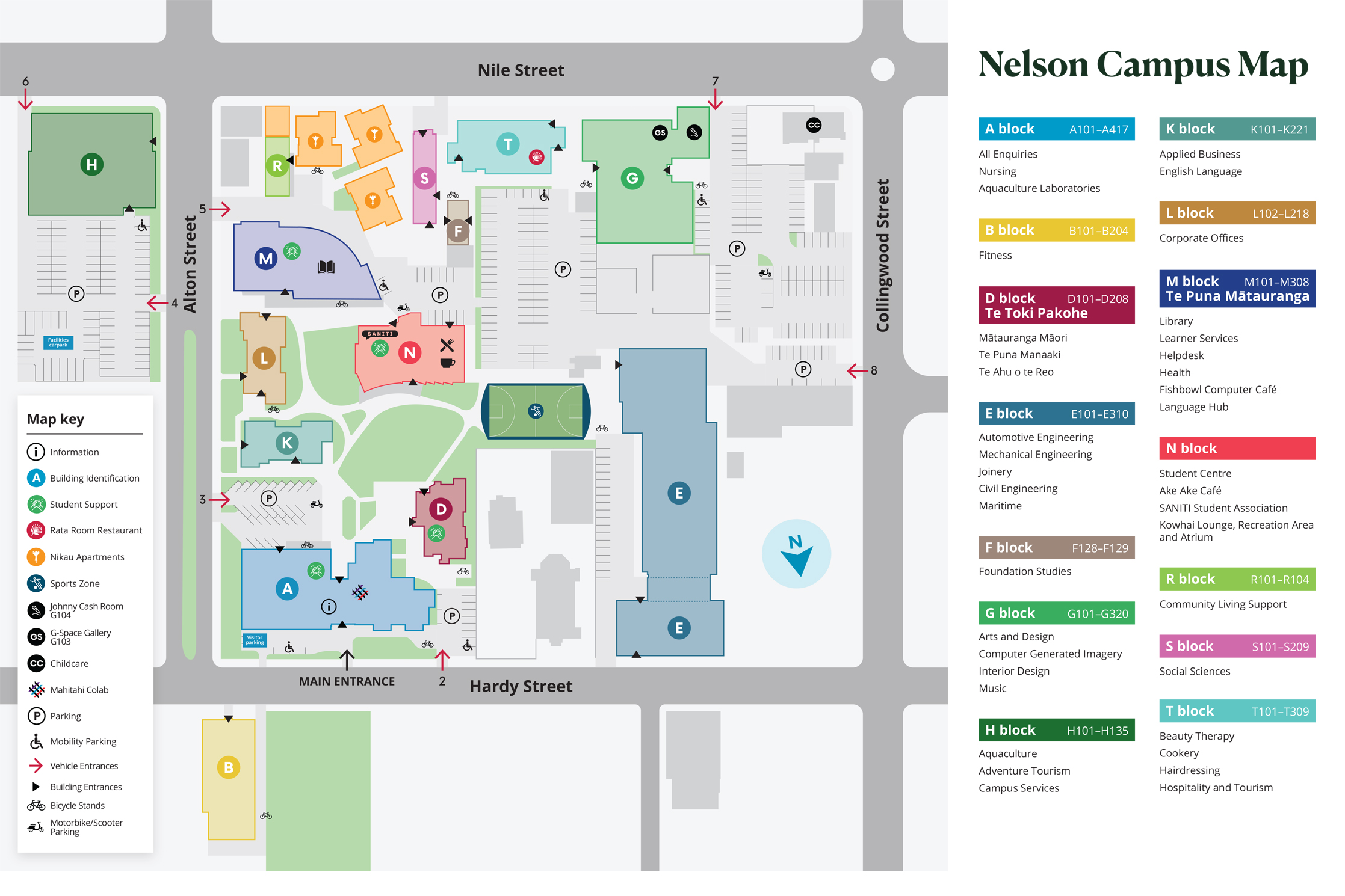 Map & directions | Nelson Marlborough Institute of Technology (NMIT)